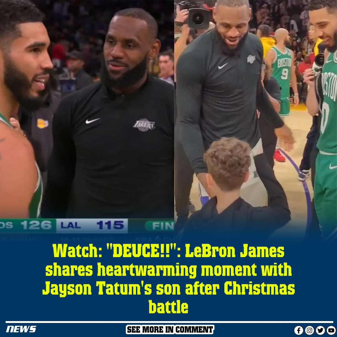 Watch: "DEUCE!!": LeBron James shares heartwarming moment with Jayson ...