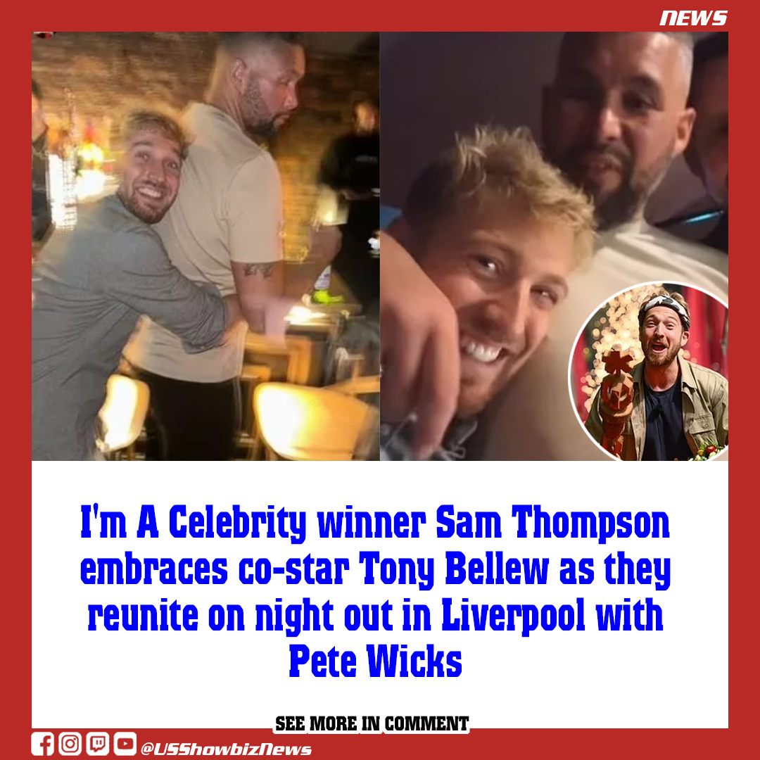 I'm A Celebrity winner Sam Thompson embraces co-star Tony Bellew as ...
