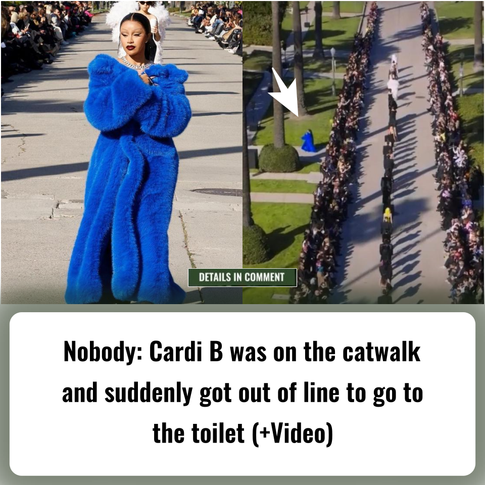 Nobody: Cardi B was on the catwalk and suddenly got out of line to go ...