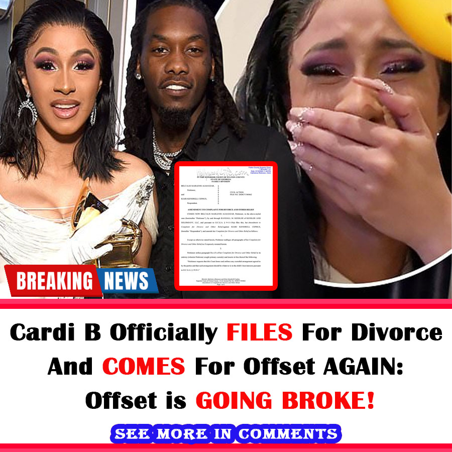 Cardi B Officially FILES For Divorce And COMES For Offset AGAIN: Offset is GOING BROKE! - News
