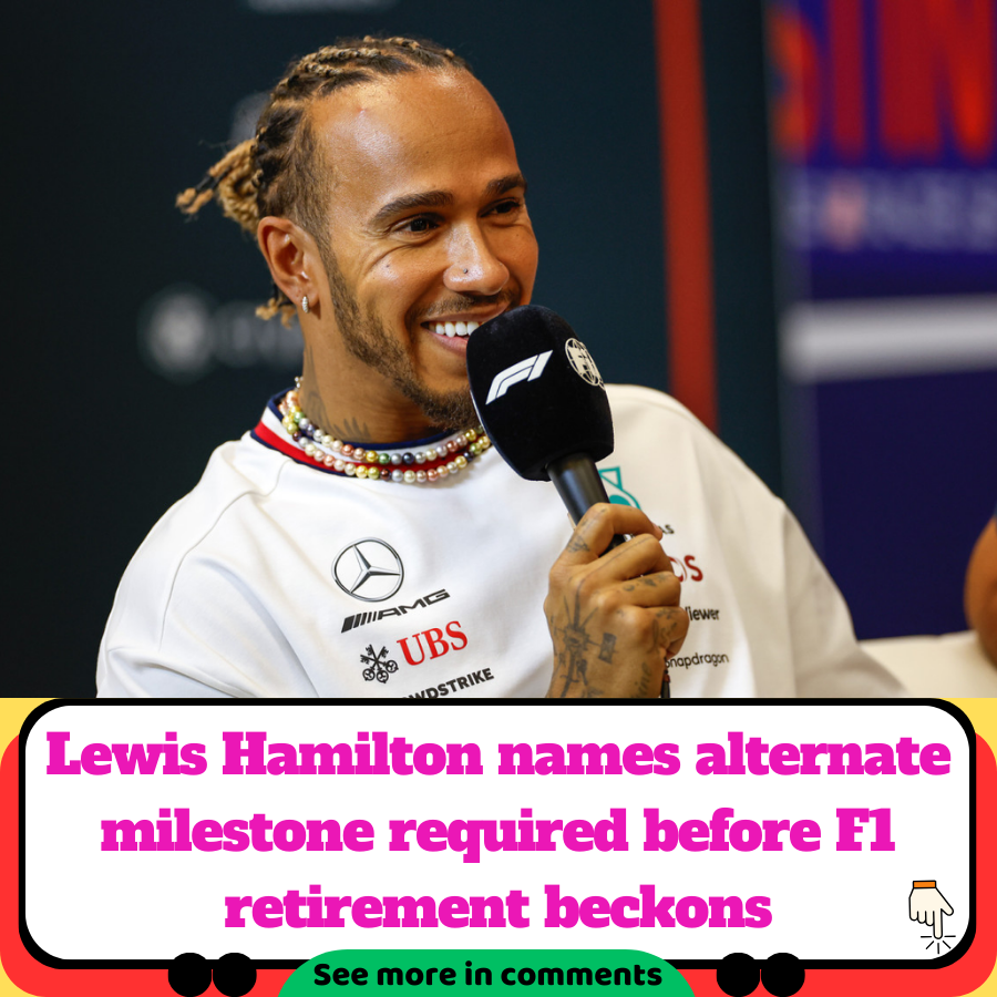 Lewis Hamilton names alternate milestone required before F1 retirement ...