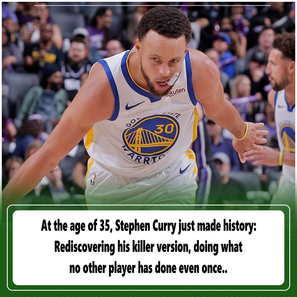 At the age of 35, Stephen Curry just made history: He rediscovered his ...