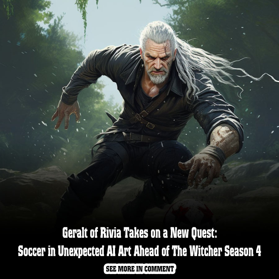 The Witcher’s Geralt Unexpectedly Takes Up Soccer In Art - News