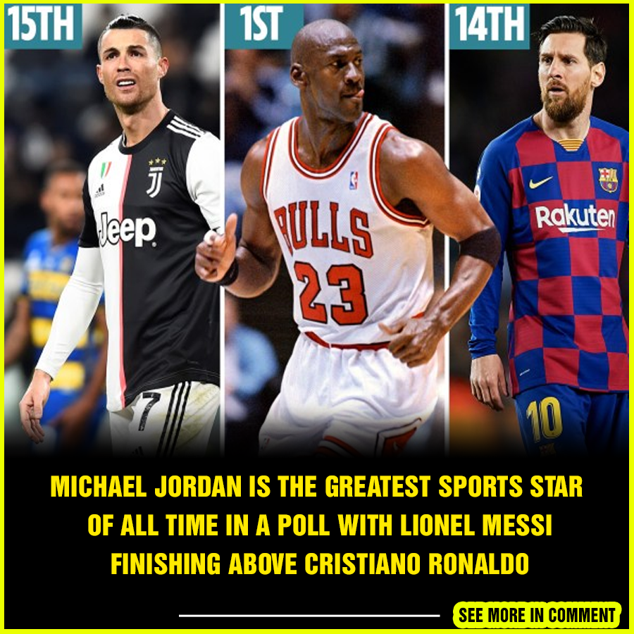 Michael Jordan is the greatest sports star of all time in a poll with ...