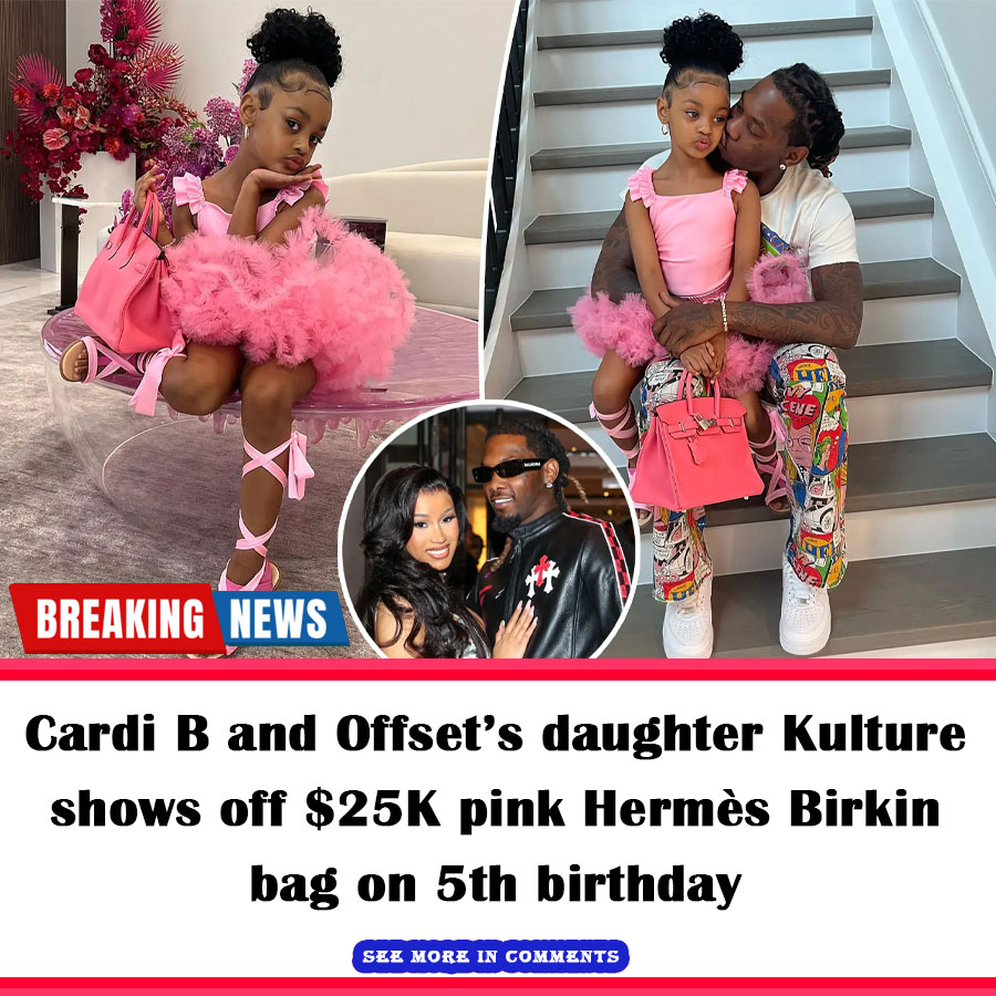 Cardi B and Offset’s daughter Kulture shows off $25K pink Hermès Birkin ...