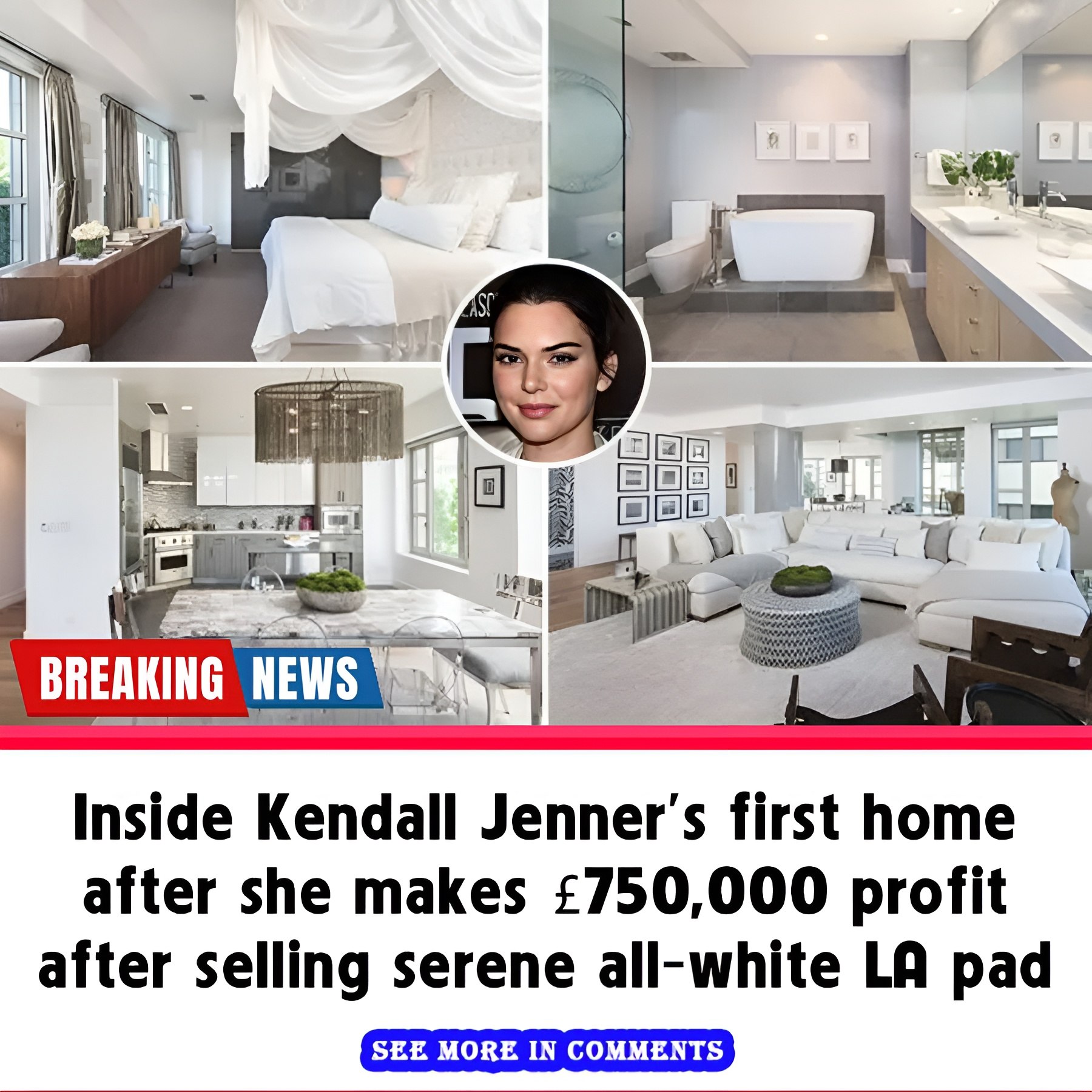 Inside Kendall Jenner’s first home after she makes £750,000 profit ...