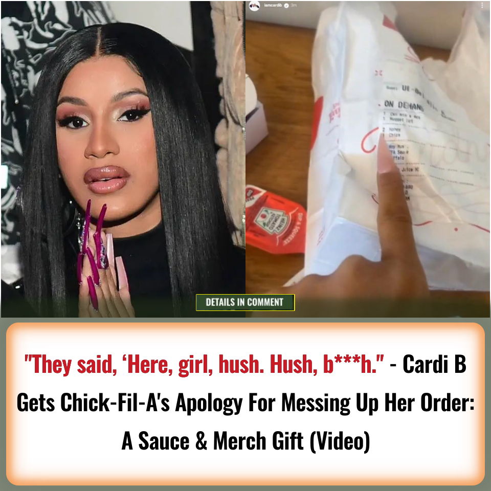 "They said, ‘Here, girl, hush. Hush, b***h." - Cardi B Gets Chick-Fil-A ...