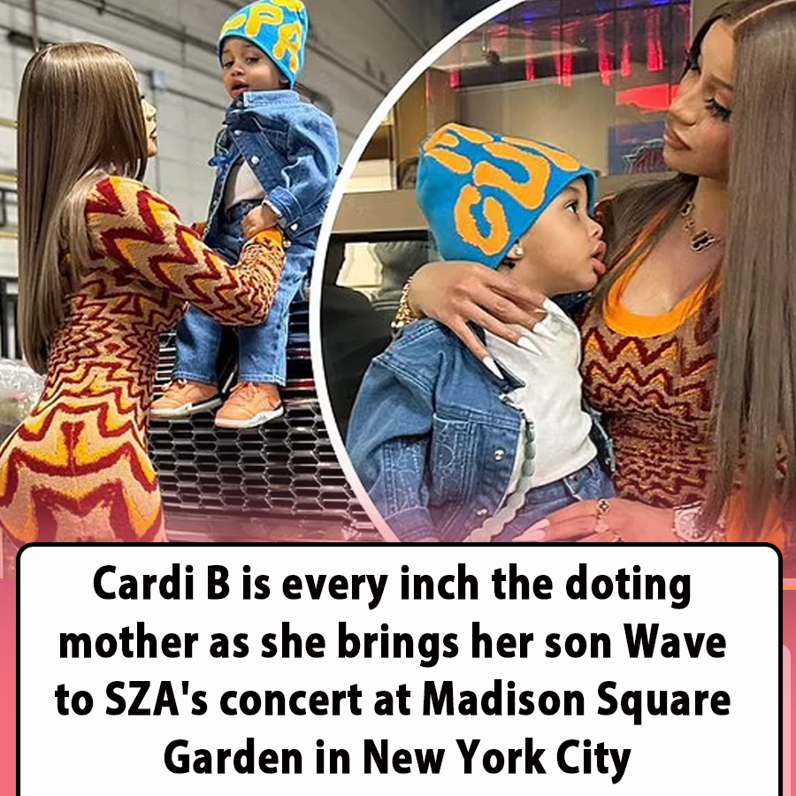 Cardi B is every inch the doting mother as she brings her son Wave to ...