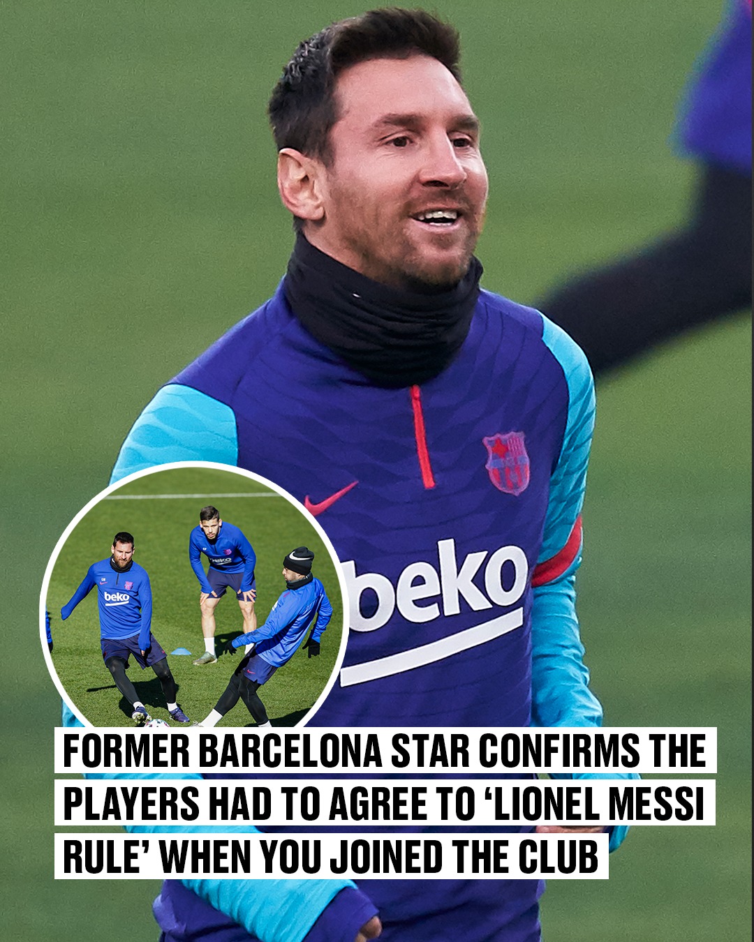 Man Utd transfer target reveals strict Lionel Messi training rule ...