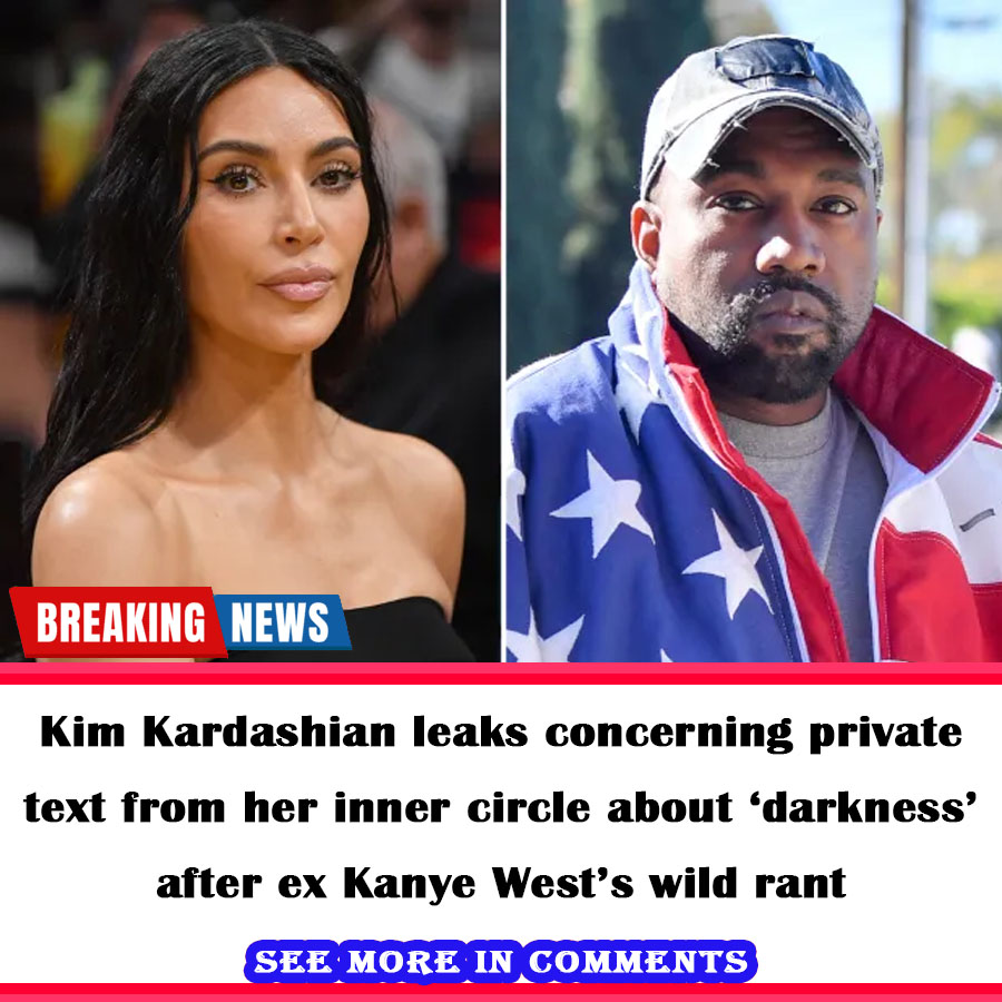 Kim Kardashian leaks concerning private text from her inner circle about ‘darkness’ after ex ...