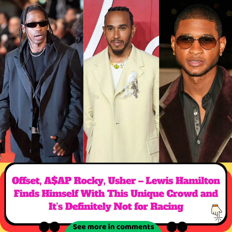 Offset, A$AP Rocky, Usher – Lewis Hamilton Finds Himself With This ...