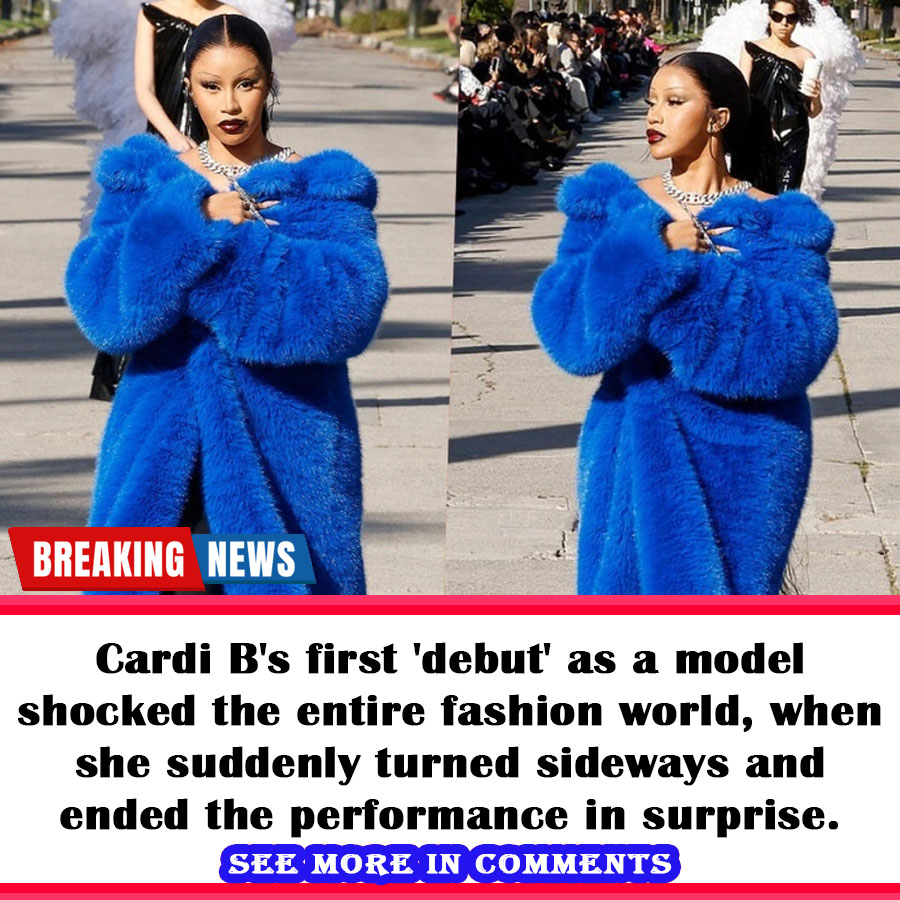 Cardi B's first 'debut' as a model shocked the entire fashion world ...
