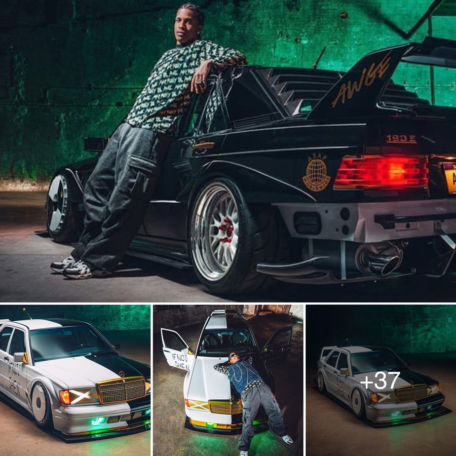 Rapper A$AP Rocky takes the wheel of a potent Mercedes-Benz 190 E ...