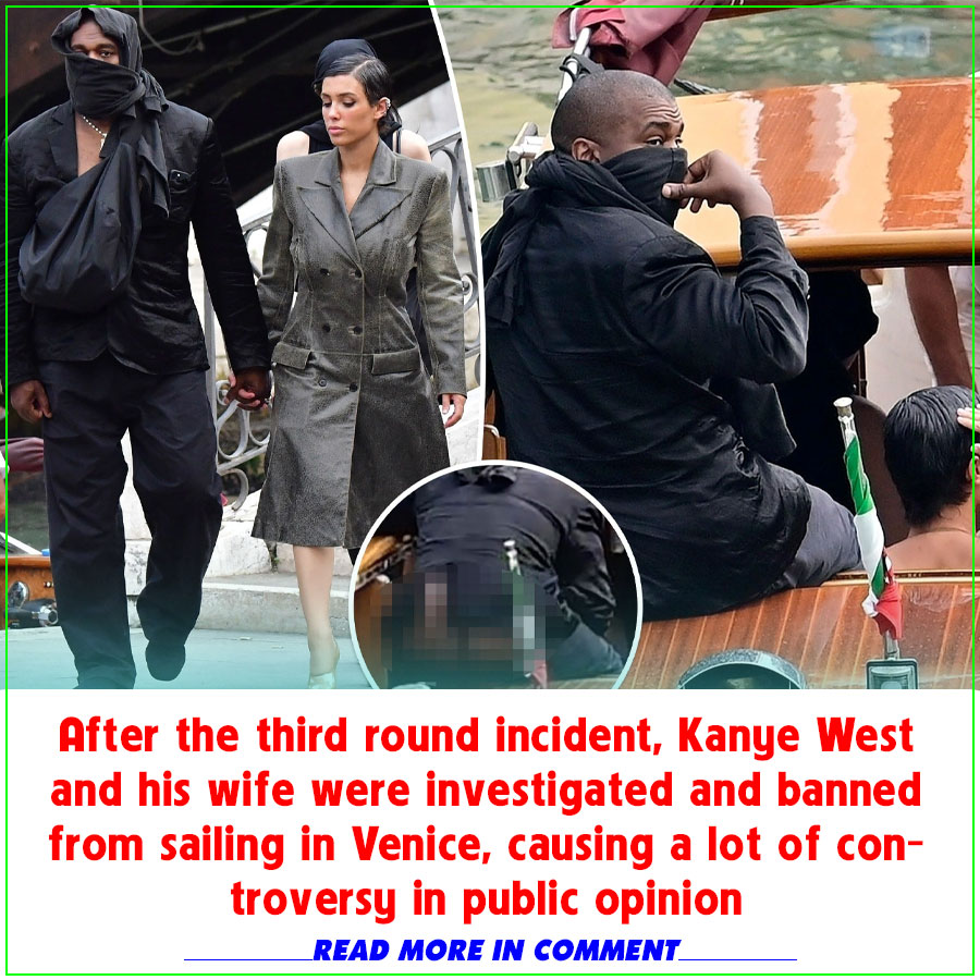 After the third round incident, Kanye West and his wife were ...