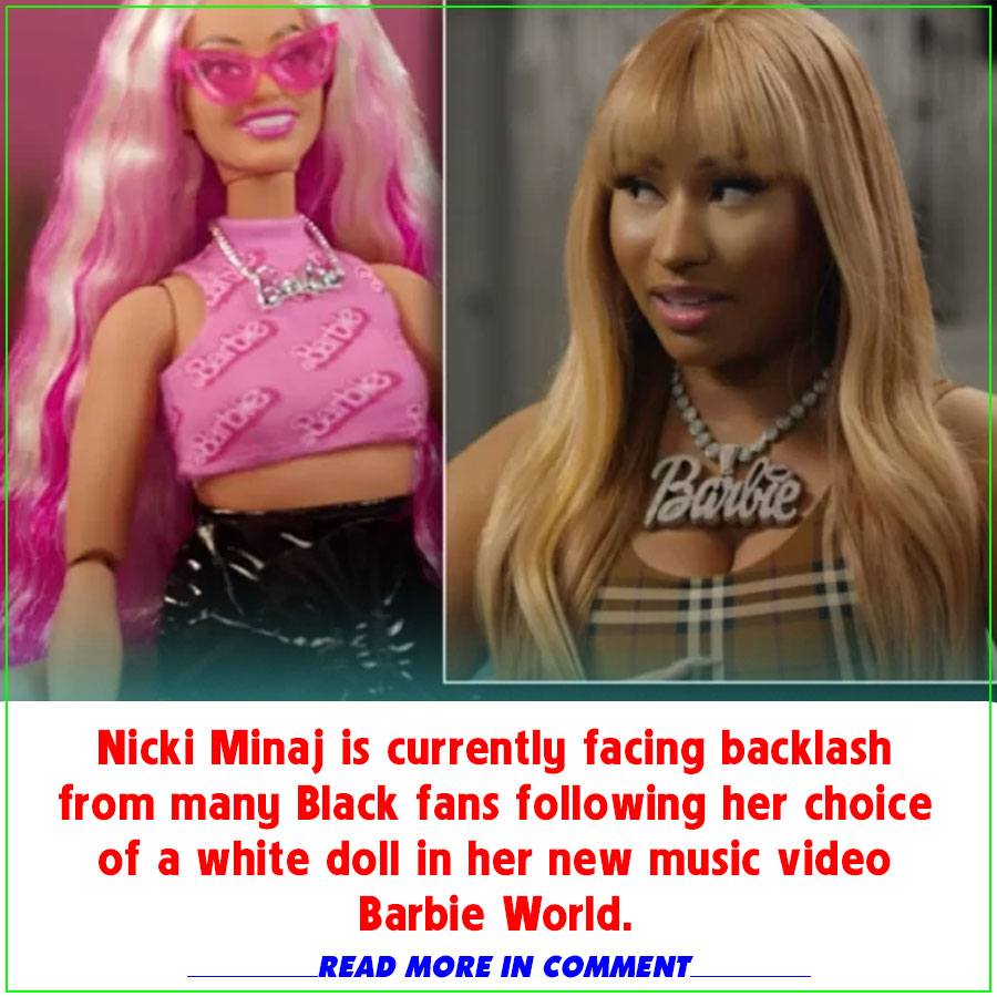 Nicki Minaj is currently facing backlash from many Black fans following ...