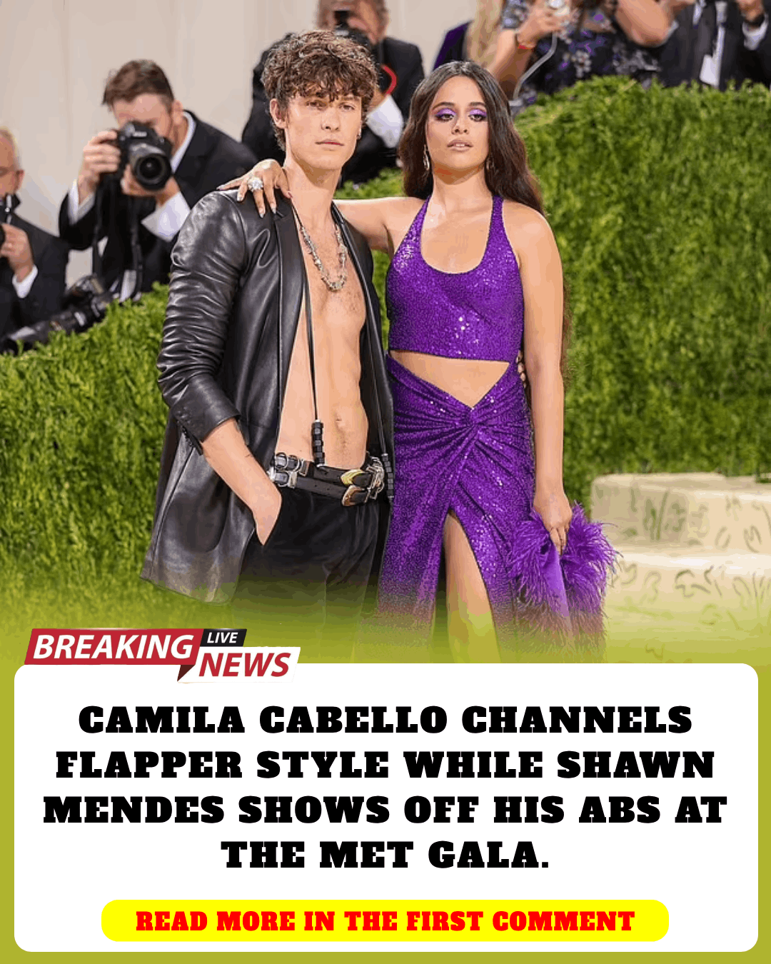 Camila Cabello channels flapper style while Shawn Mendes shows off his ...
