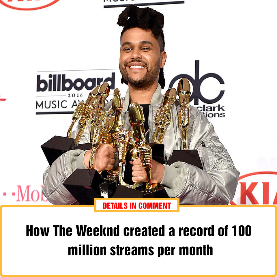 How The Weeknd created a record of 100 million streams per month - News