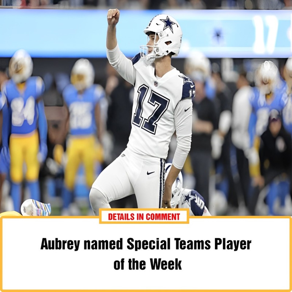 Aubrey named Special Teams Player of the Week - News