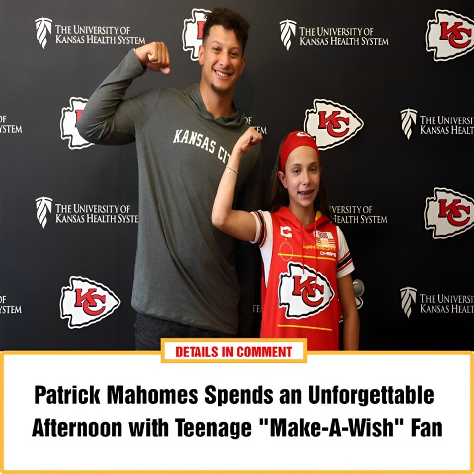 Patrick Mahomes Spends an Unforgettable Afternoon with Teenage "Make-A ...