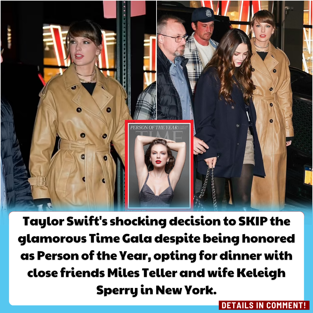 Taylor Swift looks chic in trench coat as she joins pal Miles Teller ...