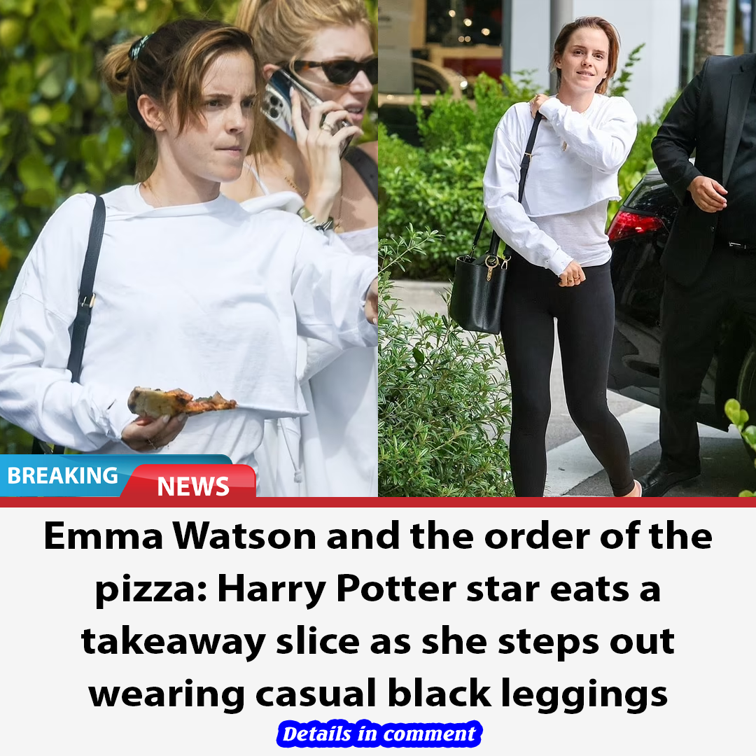 Emma Watson and the order of the pizza: Harry Potter star eats a ...