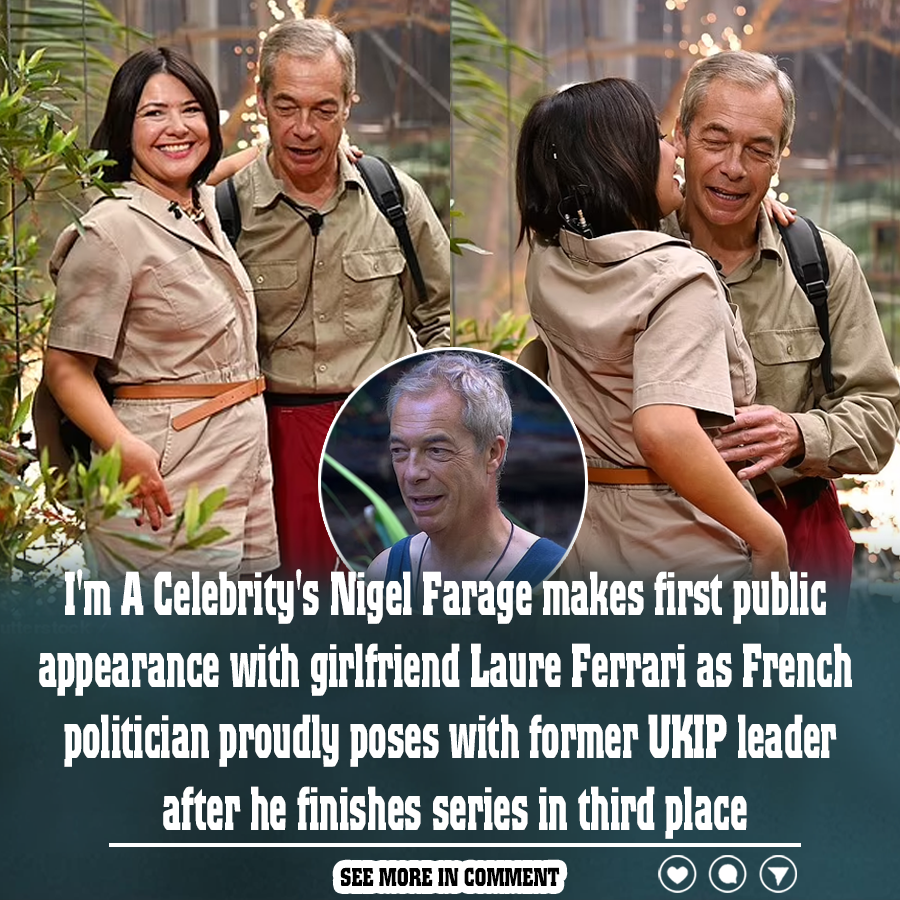 I'm A Celebrity's Nigel Farage makes first public appearance with ...