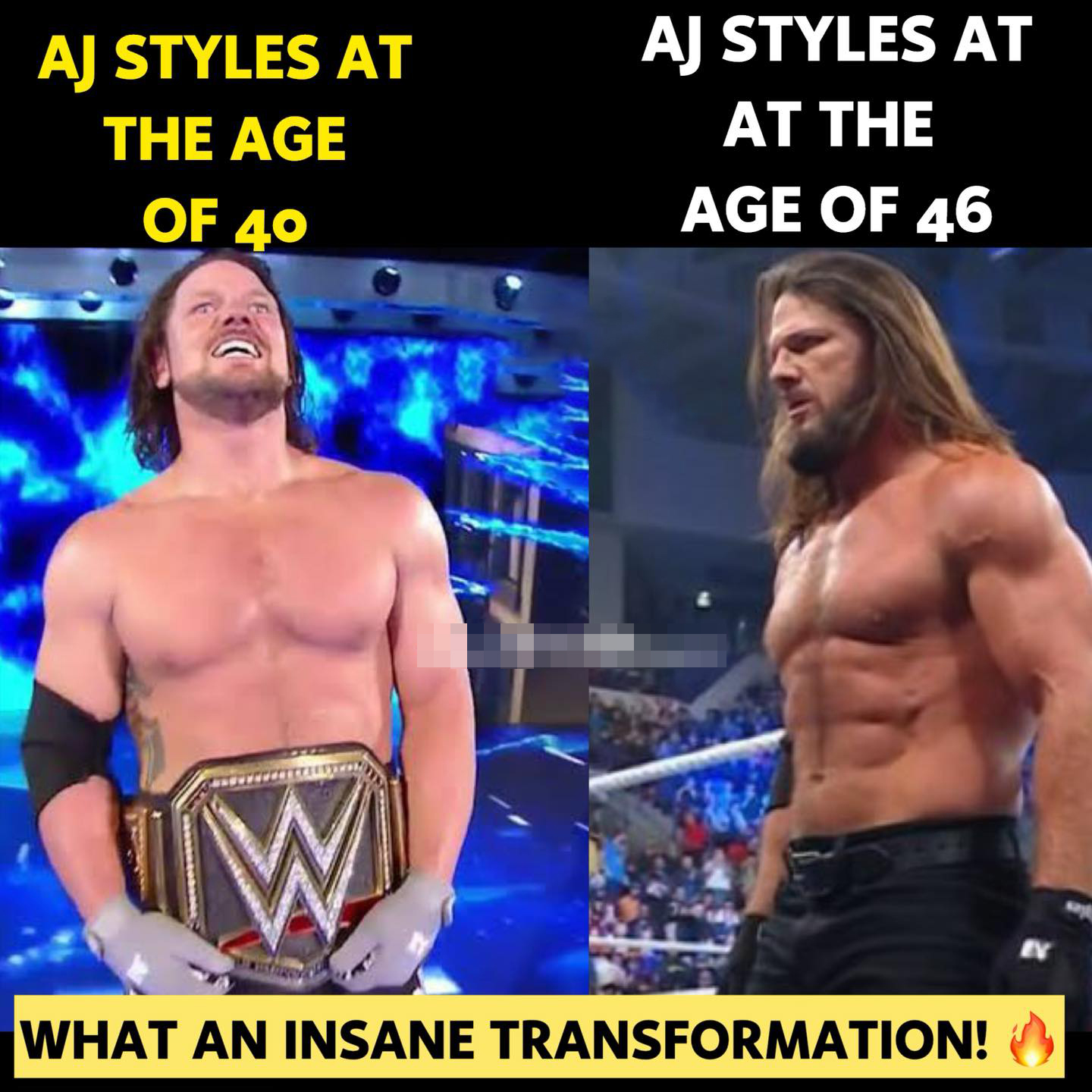 AJ Styles shows off stunning body transformation after three months ...