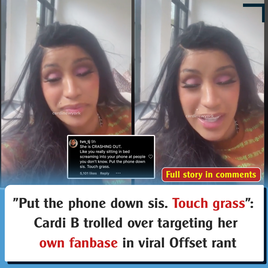 "Put the phone down sis. Touch grass": Cardi B trolled over targeting ...