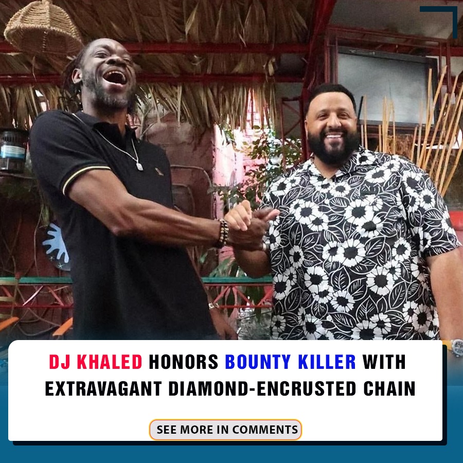 DJ Khaled Honors Bounty Killer With Extravagant Diamond-Encrusted Chain ...