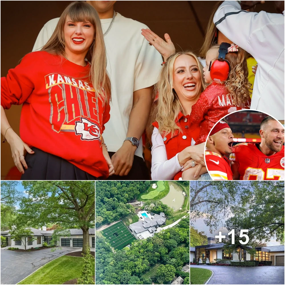 Travis Kelce and Taylor Swift pay visit to Patrick, Brittany Mahomes ...