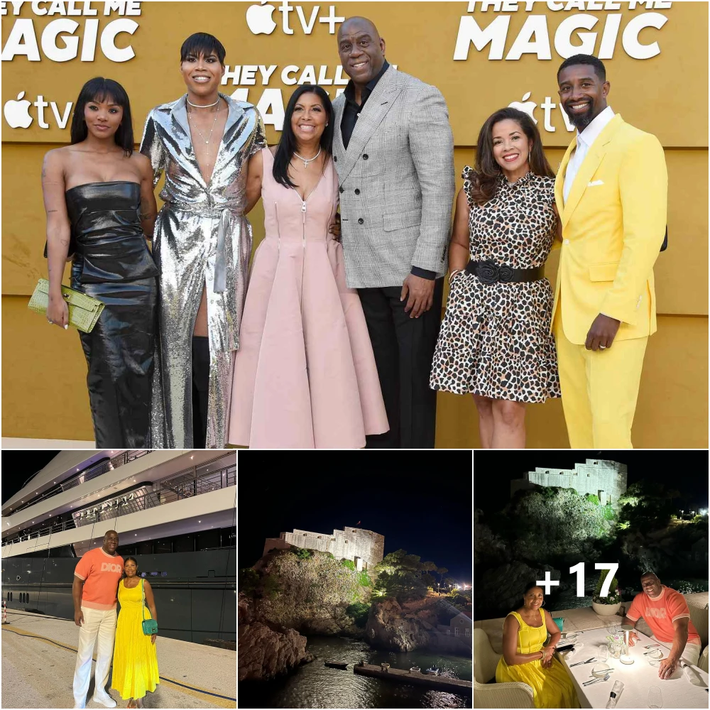 Happy birthday! Magic Johnson and his wife celebrated his birthday by traveling on an expensive ...