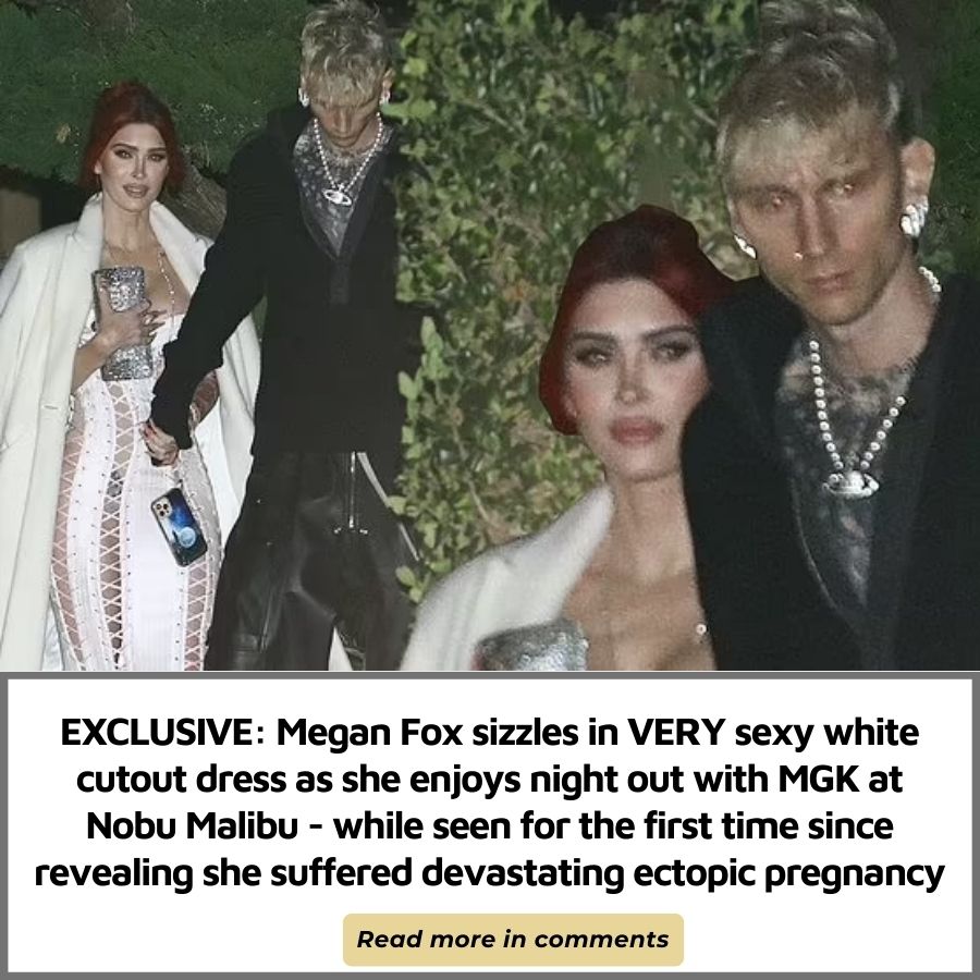 EXCLUSIVE Megan Fox sizzles in VERY sexy white cutout dress as she ...