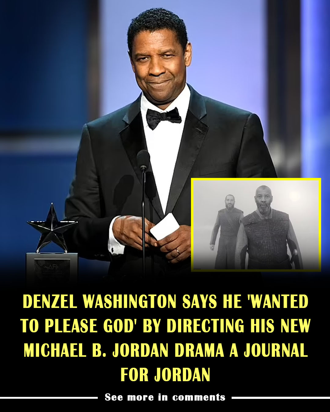 Denzel Washington says he 'wanted to please God' by directing his new ...