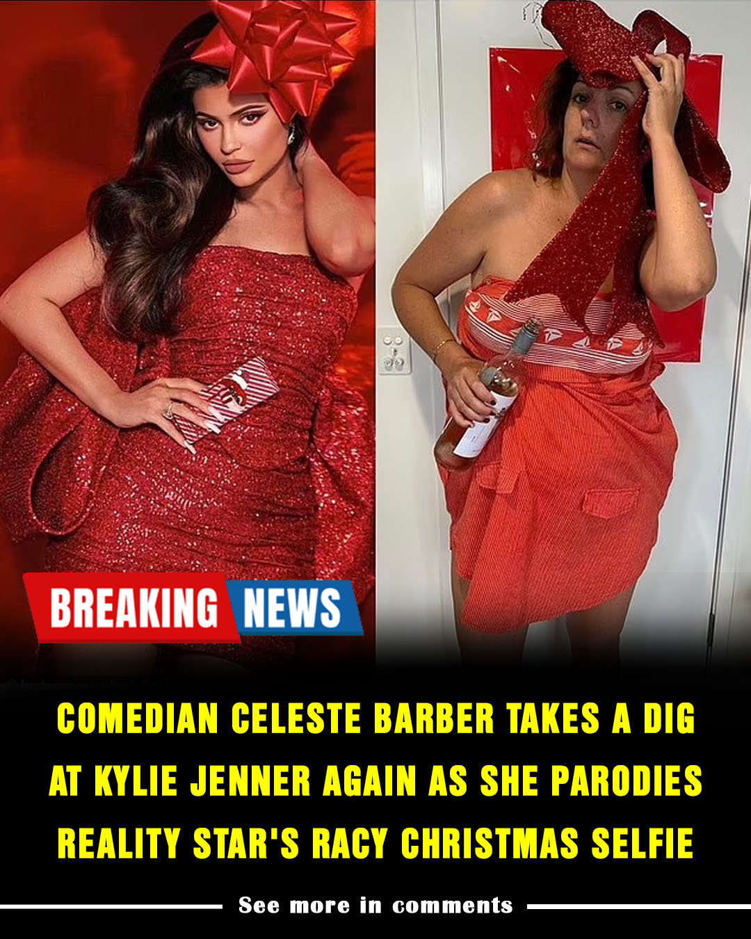 Comedian Celeste Barber takes a dig at Kylie Jenner again as she ...