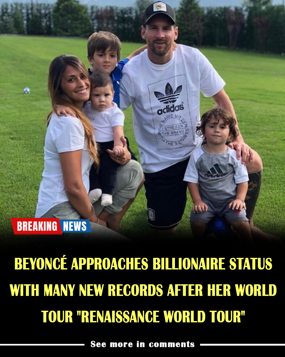 Off the field, he is a football legend, at home Messi is a great father ...