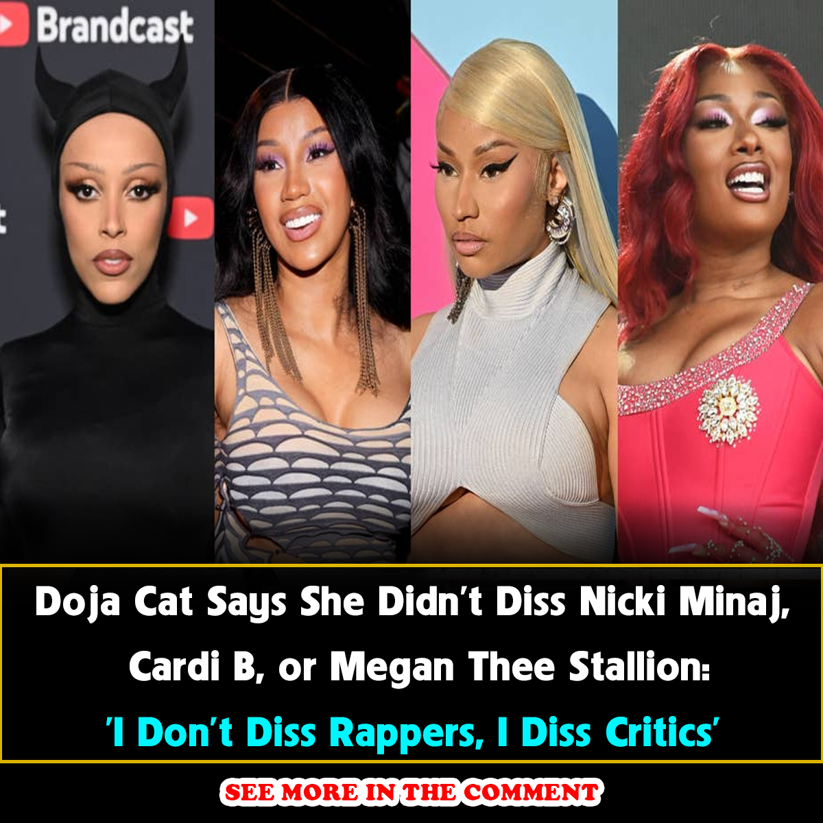 Doja Cat Says She Didn’t Diss Nicki Minaj, Cardi B, or Megan Thee ...