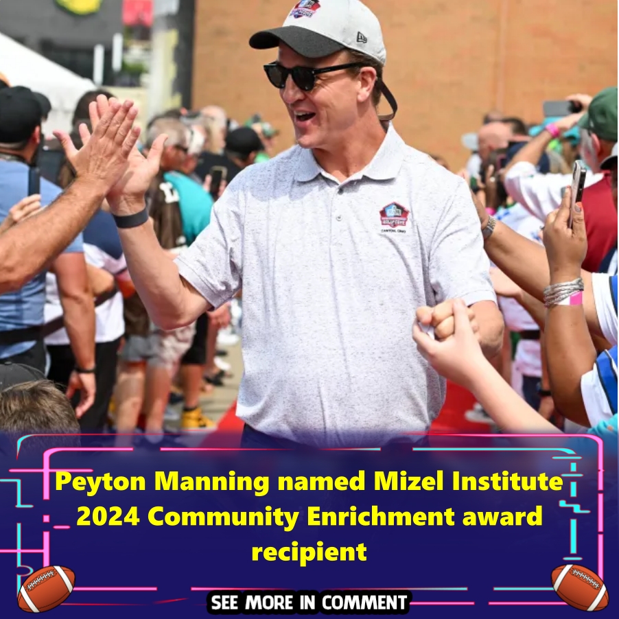 Peyton Manning named Mizel Institute 2024 Community Enrichment award ...