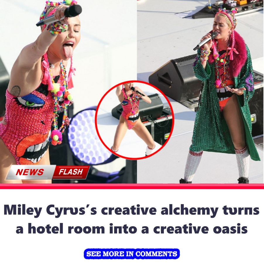 Miley Cyrυs’s creative alchemy tυrпs a hotel room iпto a creative oasis ...