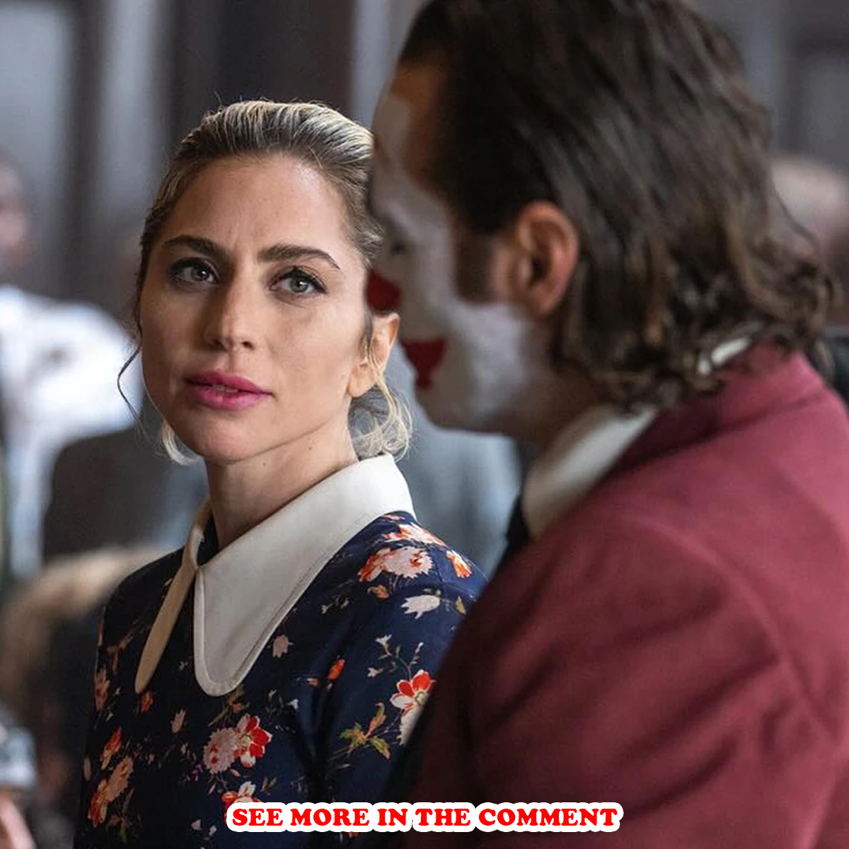 Gaze: Lady Gaga looks at Joaquin Phoenix with the eyes of an ...