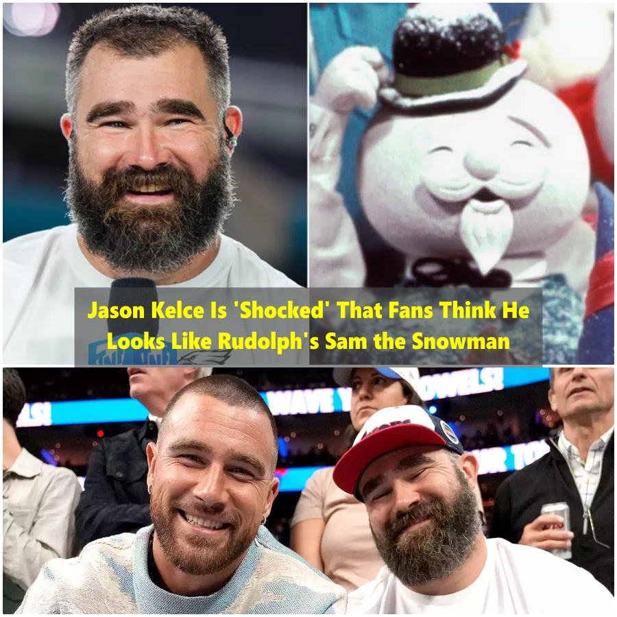 Jason Kelce Is 'Shocked' That Fans Think He Looks Like Rudolph's Sam the Snowman - News