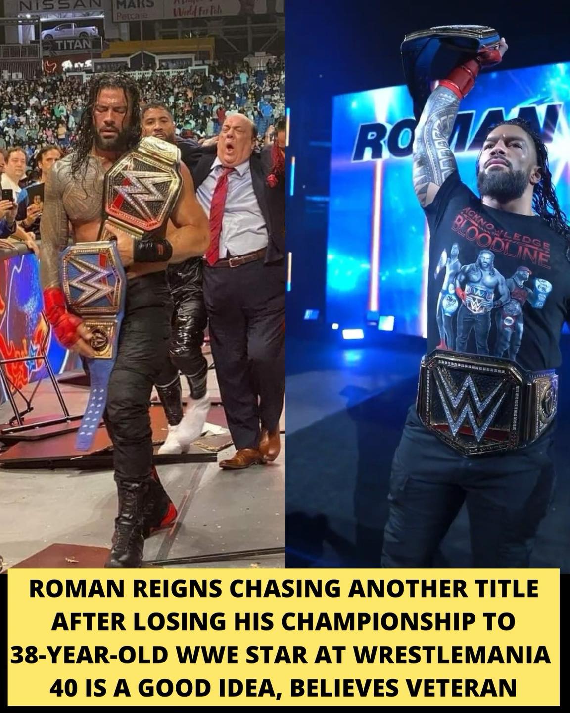 Roman Reigns chasing another title after losing his championship to 38 ...