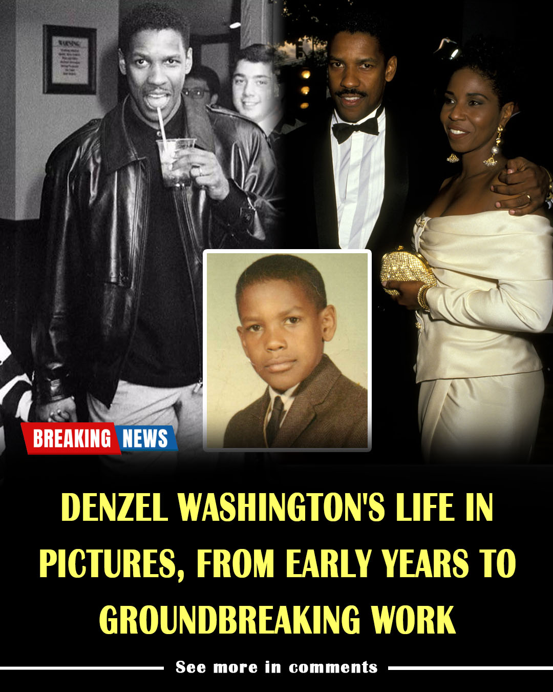 Denzel Washington's Life in Pictures, from Early Years to ...