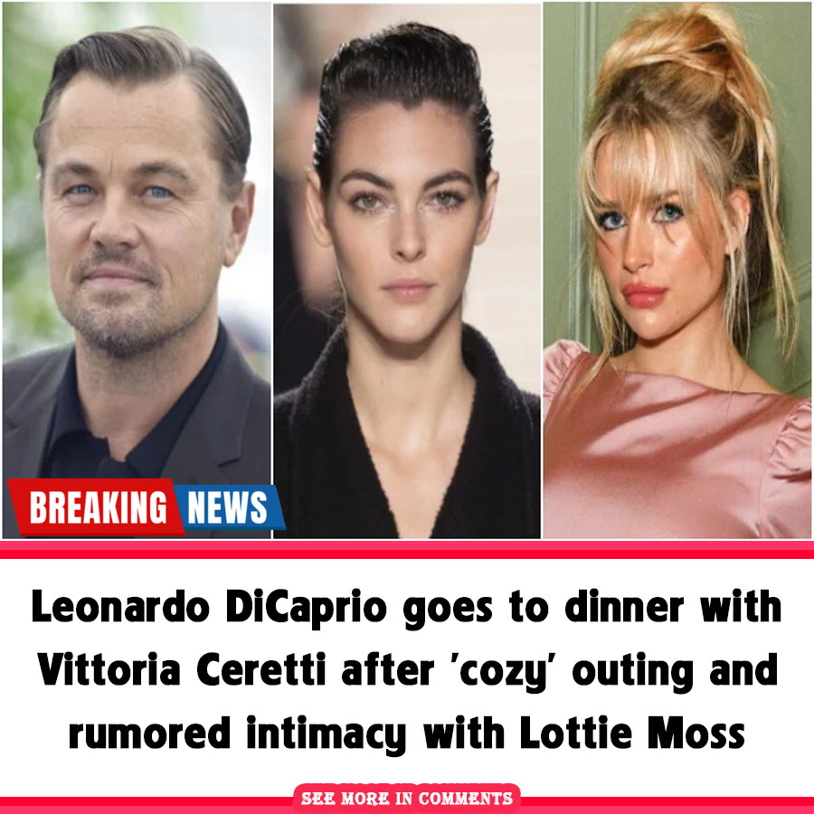 Leonardo DiCaprio goes to dinner with Vittoria Ceretti after 'cozy ...
