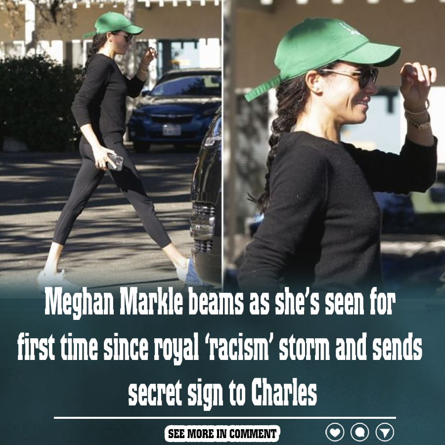 Meghan Markle beams as she’s seen for first time since royal ‘racism ...