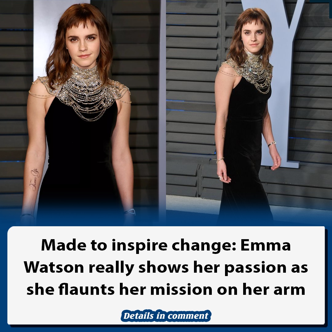 Made to inspire change: Emma Watson really shows her passion as she ...
