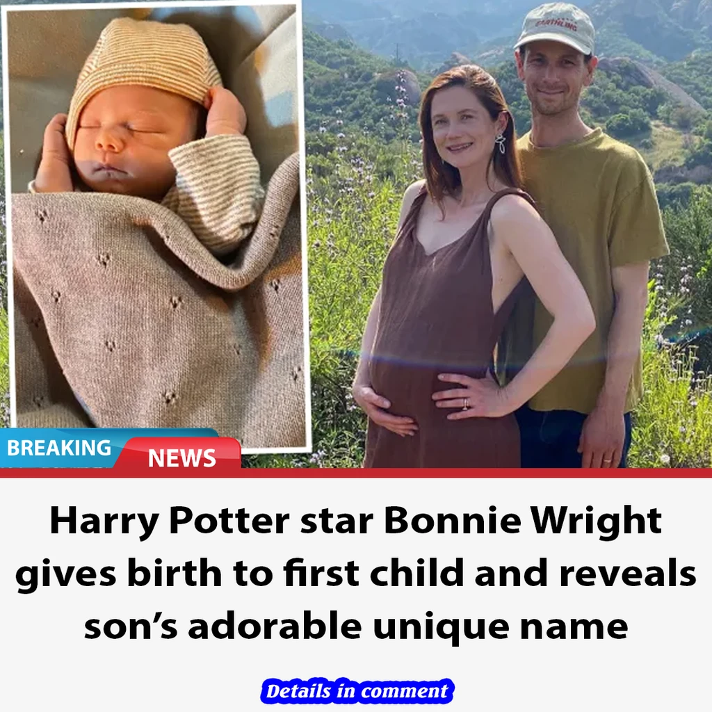 Harry Potter star Bonnie Wright gives birth to first child and reveals ...