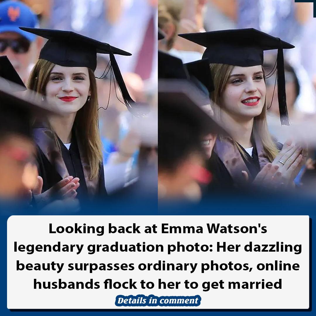 Looking back at Emma Watson's legendary graduation photo: Her dazzling ...