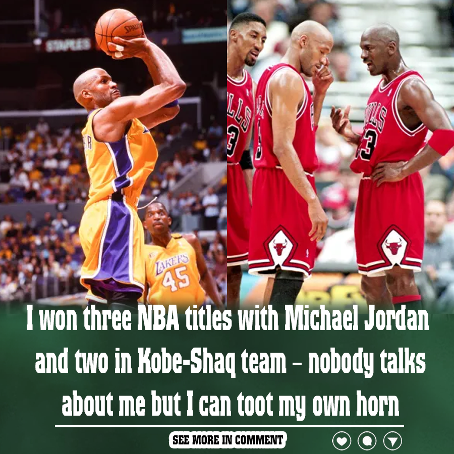 I won three NBA titles with Michael Jordan and two in Kobe-Shaq team ...