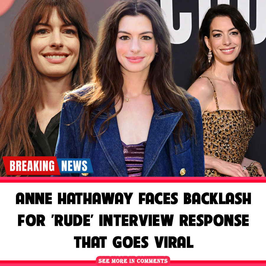 Anne Hathaway faces backlash for 'rude' interview response that goes viral - News