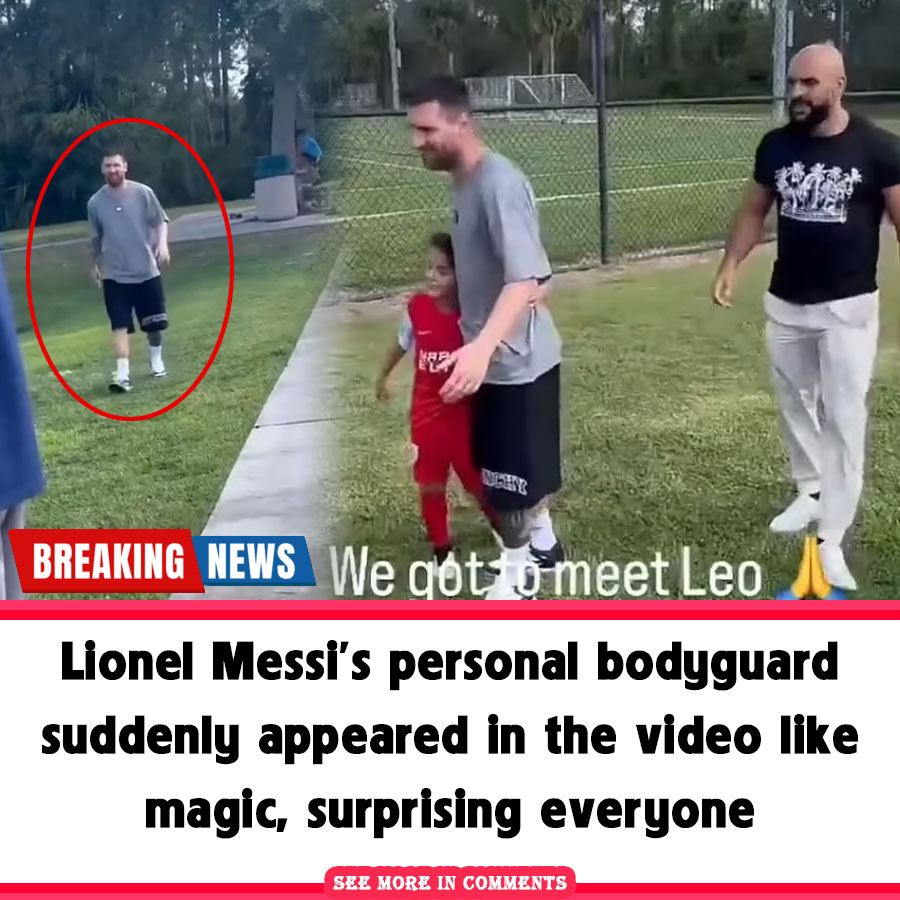 Fans were confused when Lionel Messi’s bodyguard seemed to suddenly ...